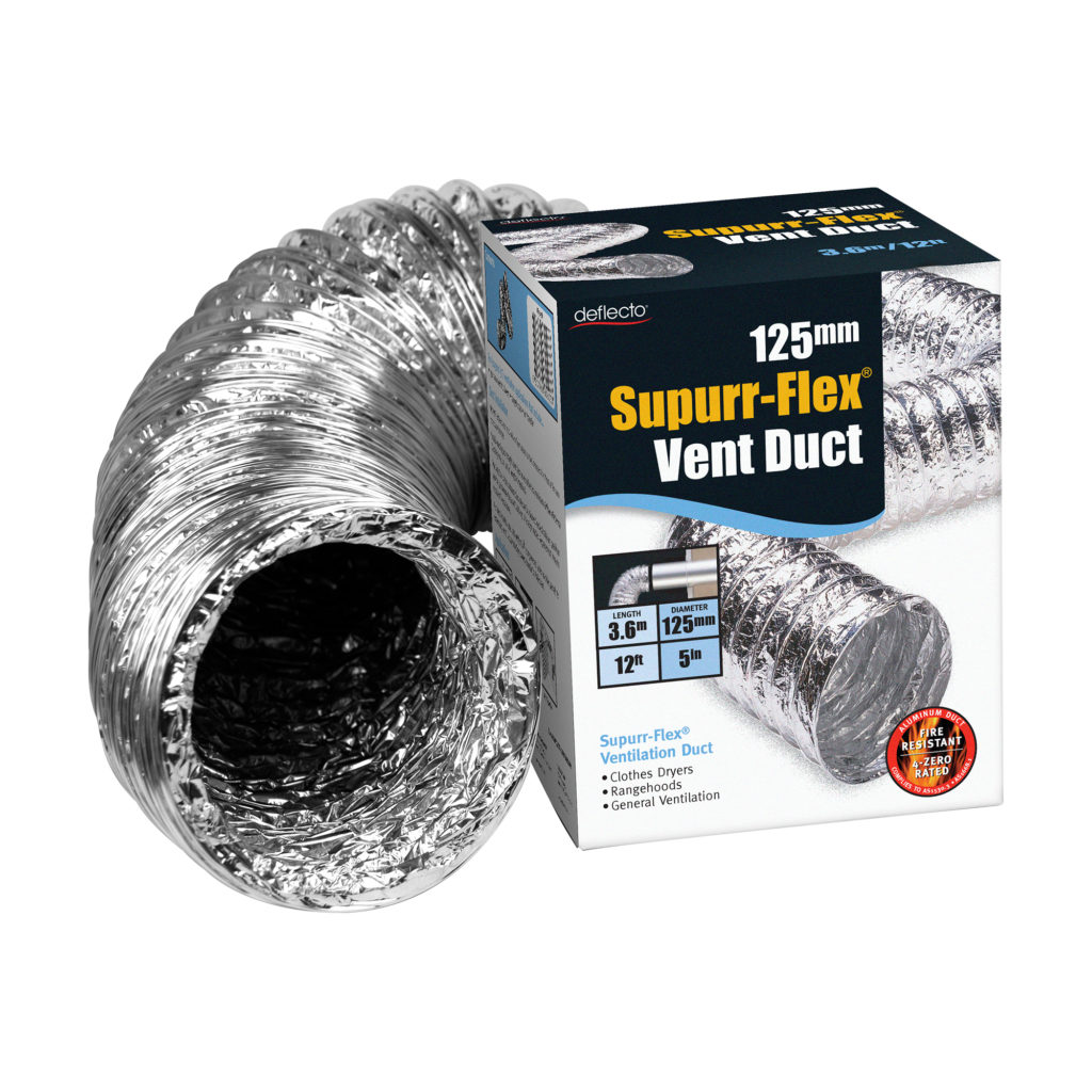 Supurr-Flex Vent Duct - 125mm x 3.6M - JPM Distribution Ltd.